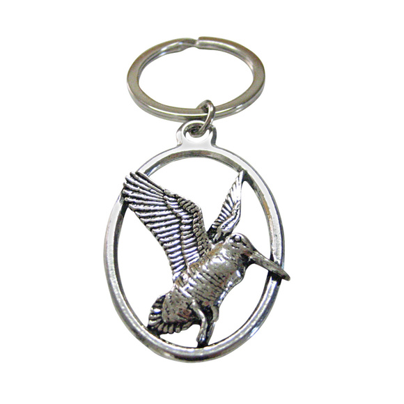Kiola Designs | Accessories | Right Facing Woodcock Bird Oval Pendant ...